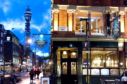 Fitzroy Tavern, Fitzrovia - Pub Gallery